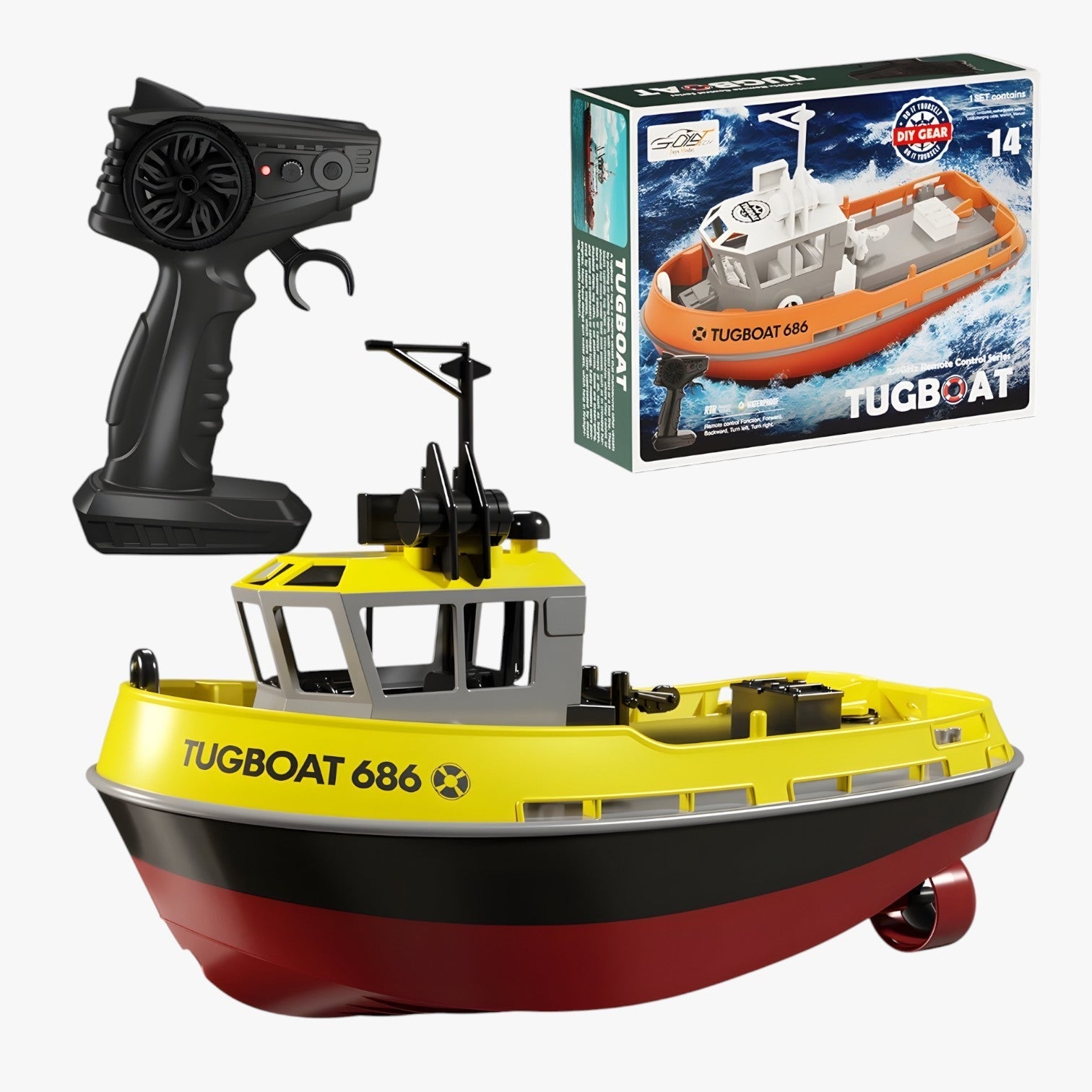 AquaPilot – Dualer Motor RC Schiff mit Fernsteuerung für Wasserabenteu